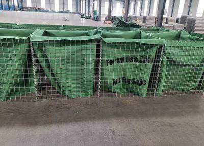 China High Tensile Strength Desert Color Hesco Barrier Bastion ZnAl Coated for sale