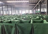 China Green Geotextile Soil Anti Corrosive Hesco Military Barrier Easily Assembled for sale