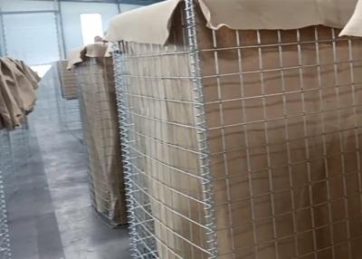 China Stone Desert Color MIL 7 ZnAl Coating No Smell Square Hole  Hesco Bastion for sale