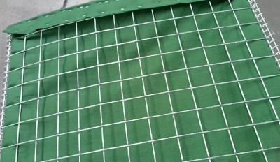 China ZnAl coating high strength MIL 9 desert color no smell hesco barrier bastion for sale