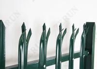 China Q195 Steel Galvanized Metal Mesh Fences Wrought Iron Steel Palisade Fence for sale
