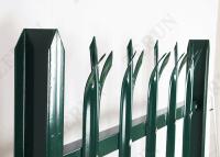 China Q195 Steel Galvanized Metal Mesh Fences Wrought Iron Steel Palisade Fence for sale