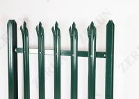 China Q195 Steel Galvanized Metal Mesh Fences Wrought Iron Steel Palisade Fence for sale