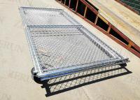 China 48mm Metal Chain Link Fence Hot Dip Galvanized 6 Foot decorative chain link fence for sale