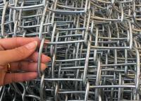 China 1.7mm Metal Chain Link Fence 60*60mm Diamond Wire Mesh Fence for sale