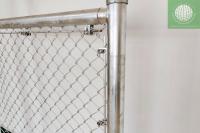 China 4.88mm Hot Dipped Galvanized Chain Link Fencing , 5.5*5.5cm Animal Proof Fencing for sale
