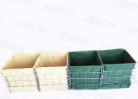 China 1.68m Beige Green Welded Gabion Box , MIL 6 Hesco Bastion Barrier for sale