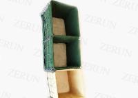 China 1.68m Beige Green Welded Gabion Box , MIL 6 Hesco Bastion Barrier for sale