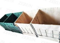 China 1.68m Beige Green Welded Gabion Box , MIL 6 Hesco Bastion Barrier for sale