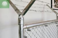 China 4.88mm Galvanized Metal Chain Link Fence 6.2*6.2cm Garden Fence Panels for sale