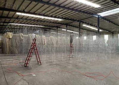 China Military Hesco Bastion Wall , Galvanized Iron Wire Square Mesh Fence for sale