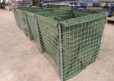China Green 1.0m Military Wire Box Retaining Walls Galvanized Welded Mesh Gabion Baskets for sale
