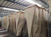 China Sand Color Military Defensive Barrier 250g M2 Geotextile Galvanzied Welded Wire Fence for sale