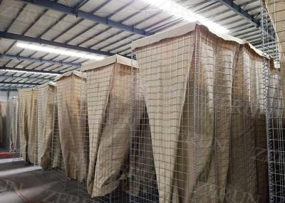 China Sand Color Military Defensive Barrier 250g M2 Geotextile Galvanzied Welded Wire Fence for sale