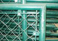 China 9 Gauge Metal Chain Link Fence PVC Coated Wire Chain Link Fence for sale