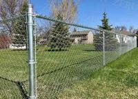 China 6 Foot Hot Dip Galvanized Cyclone Wire Mesh Decorative Farm Fence for sale