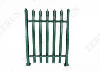 China Galvanized 6 Foot Black Aluminum Fence D Metal Palisade Gates for sale