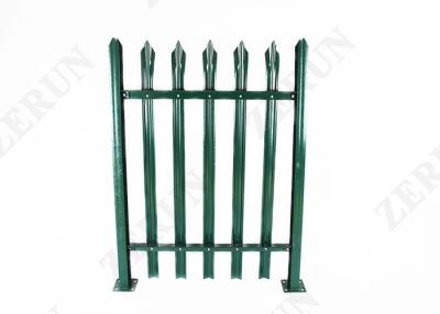 China Galvanized 6 Foot Black Aluminum Fence D Metal Palisade Gates for sale