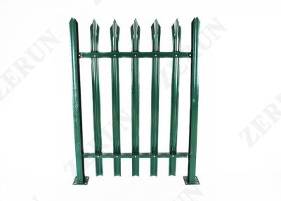 China Anti Correction Metal Palisade Fencing Hot Dipped Galvanized Angle Bar Fence for sale