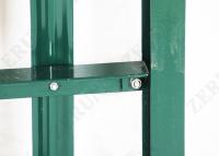 China Green Powder Coated 5 foot Welded Wire Fence Panels , SHS Pipe Steel Palisade Gates for sale