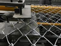 China 1.7mm Galvanized Used Metal Chain Link Fence Diamond Cyclone Wire Fence for sale