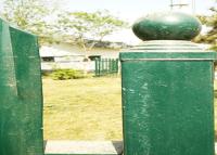 China 2.7m Industrial Palisade Fencing , Triangle Spear Top Galvanized Black Palisade Fencing for sale