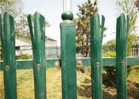 China Wrought Iron Metal Palisade Security Gates Aluminum Palisade Steel Picket Fence for sale