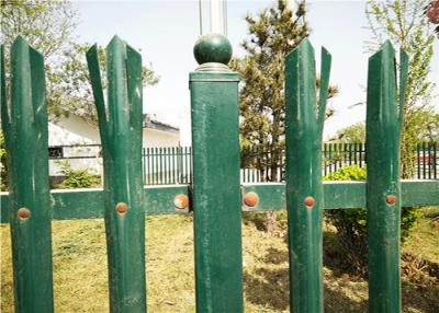 China Wrought Iron Metal Palisade Security Gates Aluminum Palisade Steel Picket Fence for sale