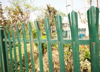 China PVC Coated Metal Palisade Fencing Hot Dip Galvanized Garden Decorative Steel Fence for sale