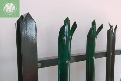 China 2.0mm Metal Palisade Fencing W Pale Galvanized PVC Palisade Fencing for sale