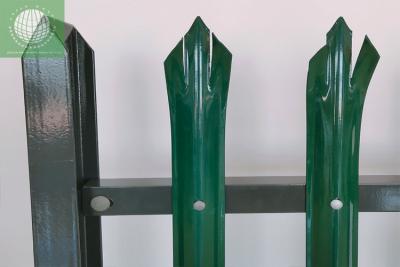 China Anagle Pale Metal Palisade Fencing 2.3mm Security Palisade Fencing for sale