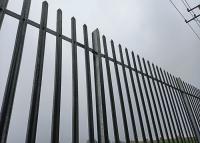 China Powder Coated Steel Picket Fence Panels , W Section Galvanized Palisade Fencing for sale