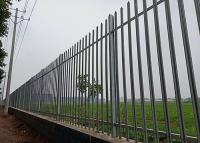 China Powder Coated Steel Picket Fence Panels , W Section Galvanized Palisade Fencing for sale