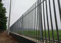 China Spiked Top Security Steel Palisade Fencing Panel , Wrought Iron Fence Panels for sale