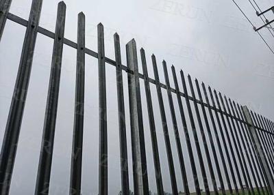 China 2.75m Metal Palisade Fencing Steel W Pale Hot Dip Galvanized Palisade Fence for sale