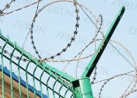 China Galvanized Airport Security Fence 2.5X3.2M PVC Coated Wire Mesh Panels for sale