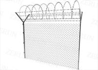 China Y Pillar Airport Security Fence Electric Prison Fence Razor Wire for sale