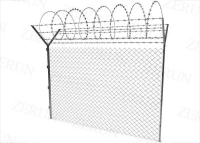 China Y Pillar Airport Security Fence Electric Prison Fence Razor Wire for sale