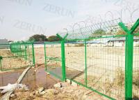 China Hot Dip Galvanized Airport Security Fence PVC Coated Welded 3D Wire Mesh for sale