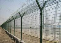 China Hot Dip Galvanized Airport Security Fence PVC Coated Welded 3D Wire Mesh for sale