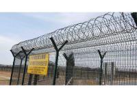 China Electro 1.8m Hot Dip Galvanized Fence , Powder Coated Airport Perimeter Fence for sale