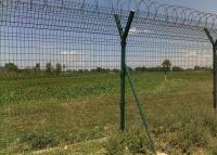 China Electro 1.8m Hot Dip Galvanized Fence , Powder Coated Airport Perimeter Fence for sale
