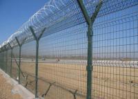 China Galvanized PVC Coated  Green Wire Border Fencing , 2.3m Galvanized Chain Link Fence Panels for sale
