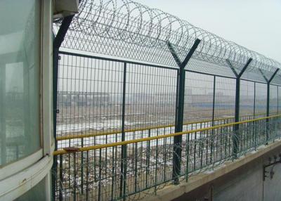 China High Security Metal Border Fence Welded PVC Coated Chain Link Fencing for sale