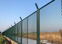 China High Security Metal Border Fence Welded PVC Coated Chain Link Fencing for sale