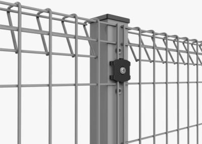 China 2.5m Roll Top Fencing Panels , Powder Coated BRC Fencing Mesh Grey Metal Welded for sale