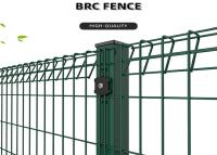 China 2.0m Roll Top Fence Powder Coated Blue Color Metal BRC Roll Top Mesh Fencing for sale