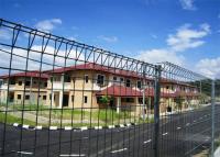 China 2.0m Roll Top Fence Powder Coated Blue Color Metal BRC Roll Top Mesh Fencing for sale