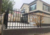China 2.2m Black Wrought Iron Fence Panels , Powder Coated Custom Wrought Iron Fence for sale