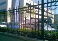 China Powder Coated Metal Picket Fence 2.5m Steel Wrought Iron Fence for sale